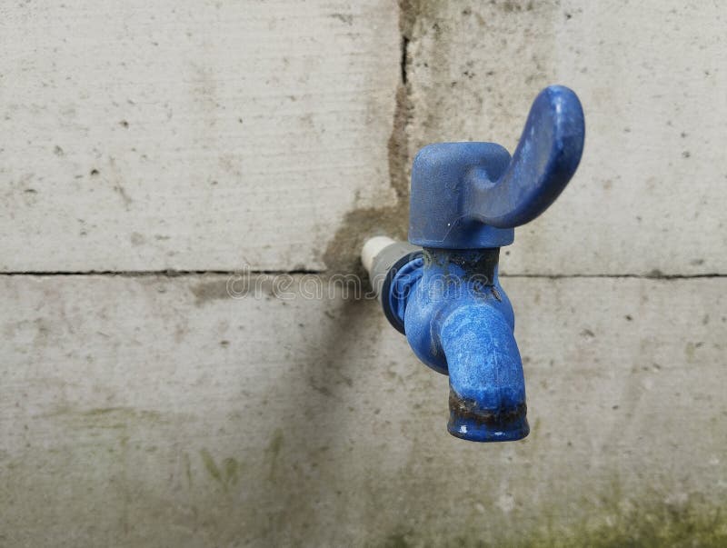 Water Valve Wall Mounted at Home, Water Flow Equipment Stock Photo ...