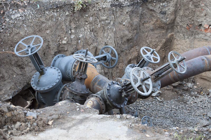 Water valves stock image. Image of culvert, industrial - 45796587