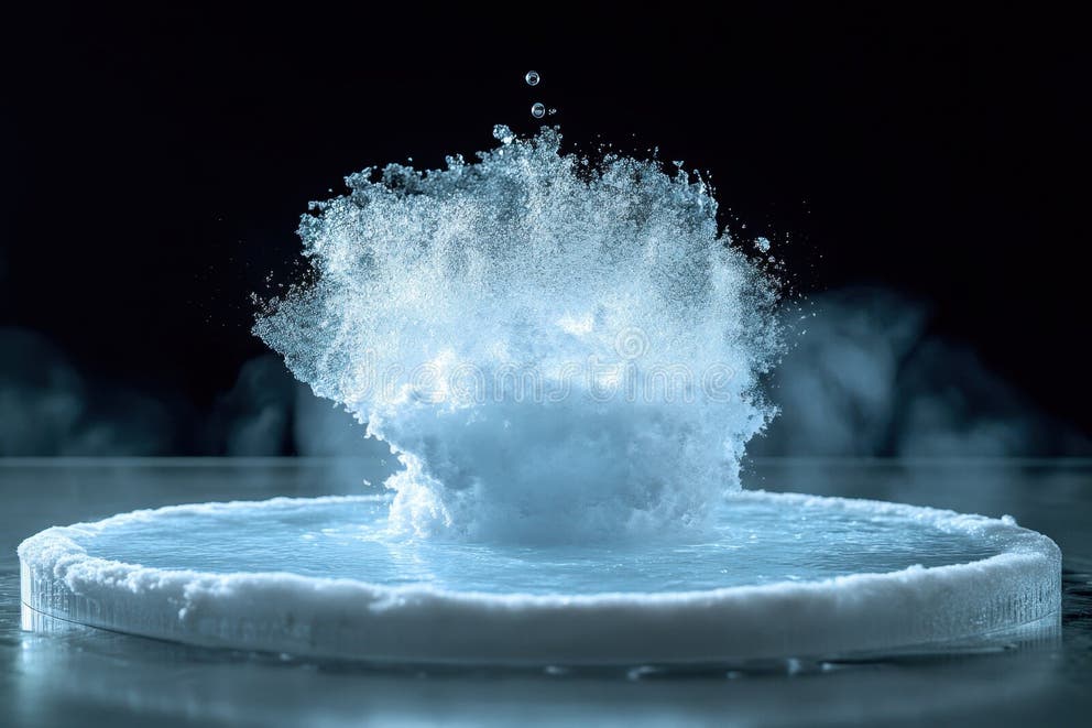 Water Vapor Explosion Creates Dramatic Cloud Formation on Surface in a ...