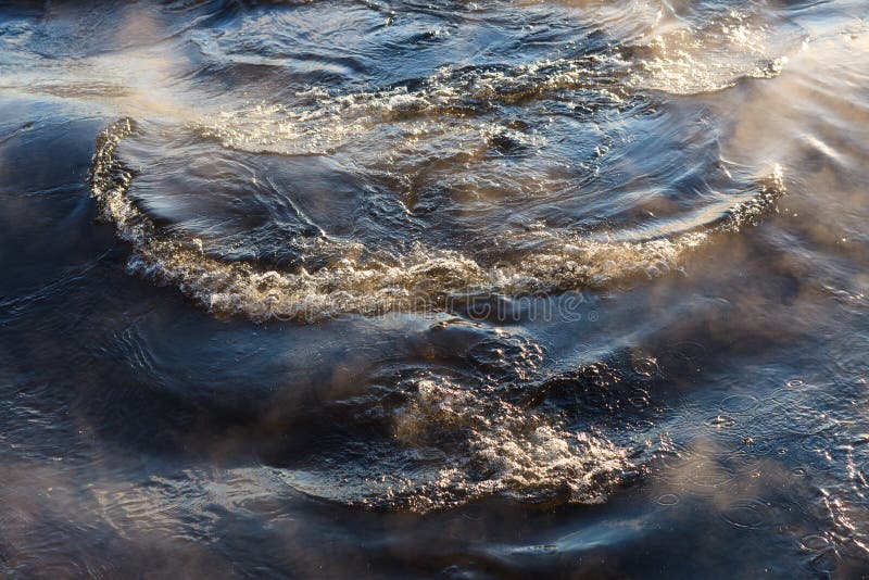 Water Vapor on Surface of Cold Water Stock Image - Image of perspective ...