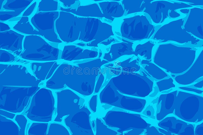 Water Vector Background, Ripple and Flow with Waves. Summer Blue ...