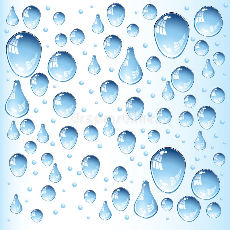 Water vector drops stock vector. Illustration of growth - 10799237