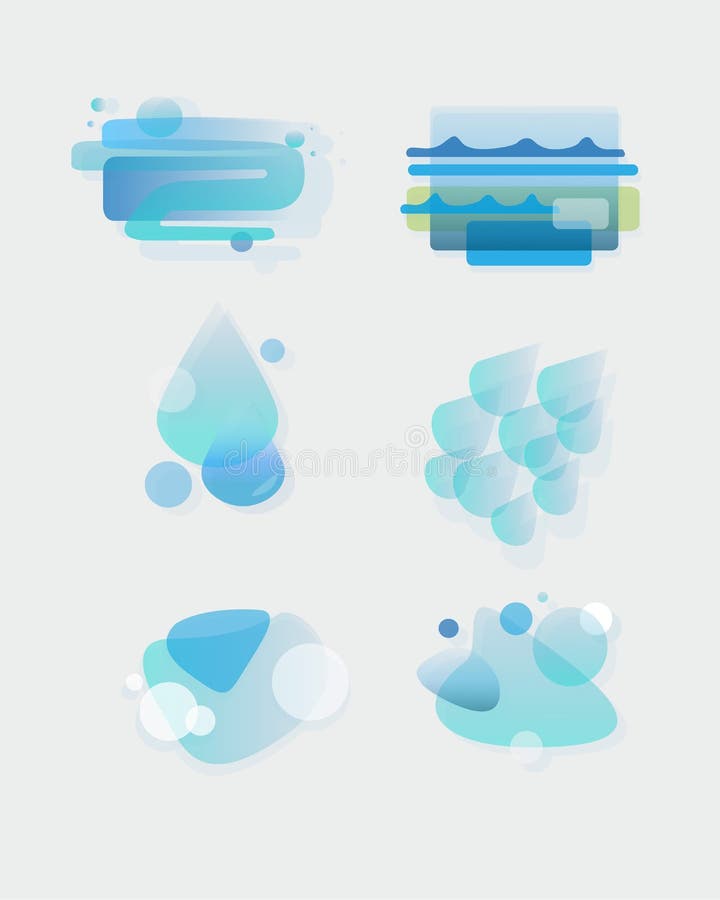 Water vector elements stock vector. Illustration of drawn - 48442475
