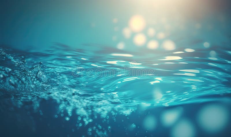 The Water is Very Blue and the Sun is Shining in the Background Stock ...