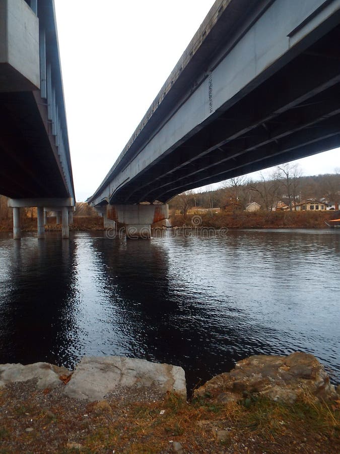 Water View Underneath the Bridge in Branson Stock Image - Image of ...