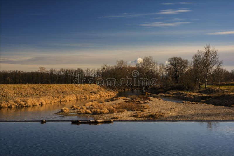 Water stock image. Image of nature, trees, weir, landscape - 39796407