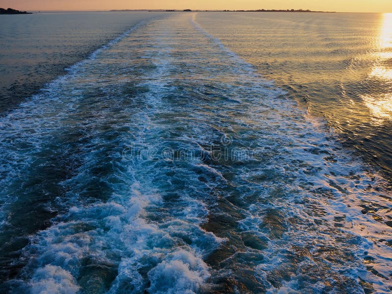 Water wake stock image. Image of vertical, sunshine, seaside - 26180391