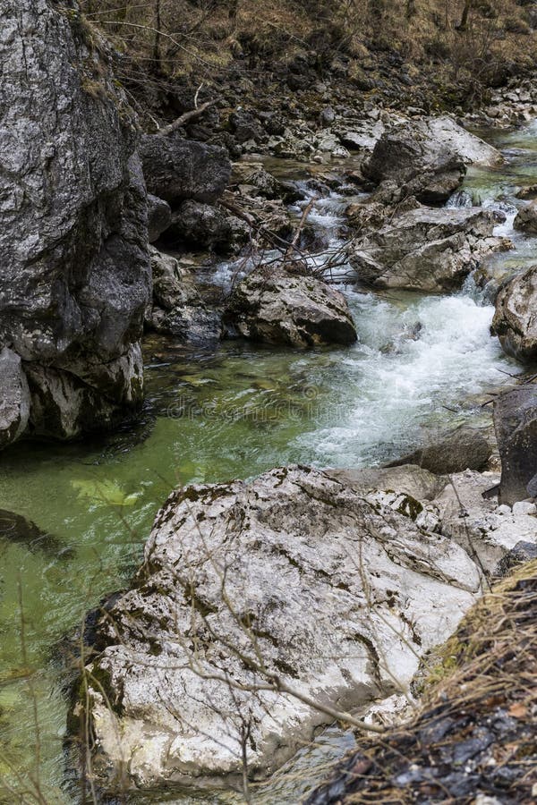 Water raging river stock image. Image of alps, flowing - 218771295