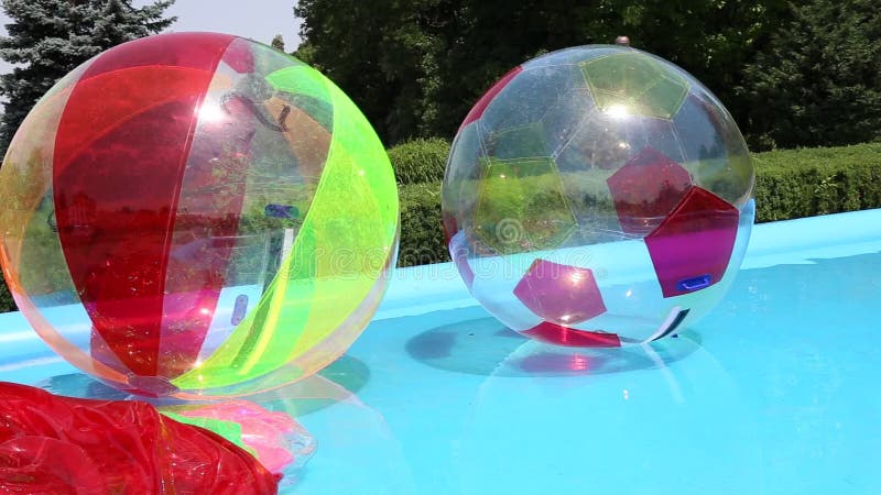 Water walking balls stock footage. Video of round, ball - 73129724