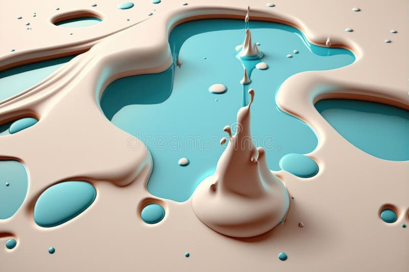 Water that Was Spilled on a White, Textured Surface. Background Stock ...