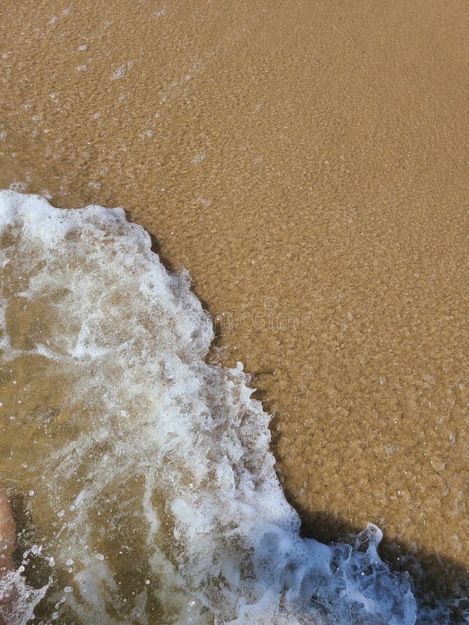 Water Washing Up on the Sand Stock Image - Image of wall, food: 247687171