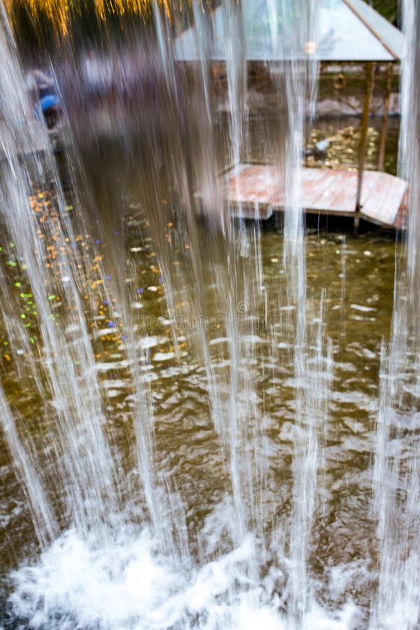 Water from the Waterfall As a Backdrop Stock Image - Image of flow ...