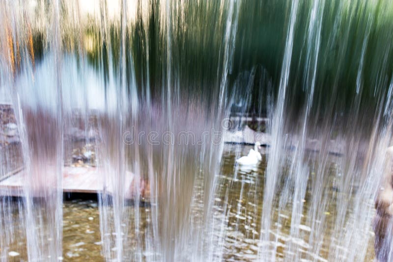 Water from the Waterfall As a Backdrop Stock Image - Image of space ...