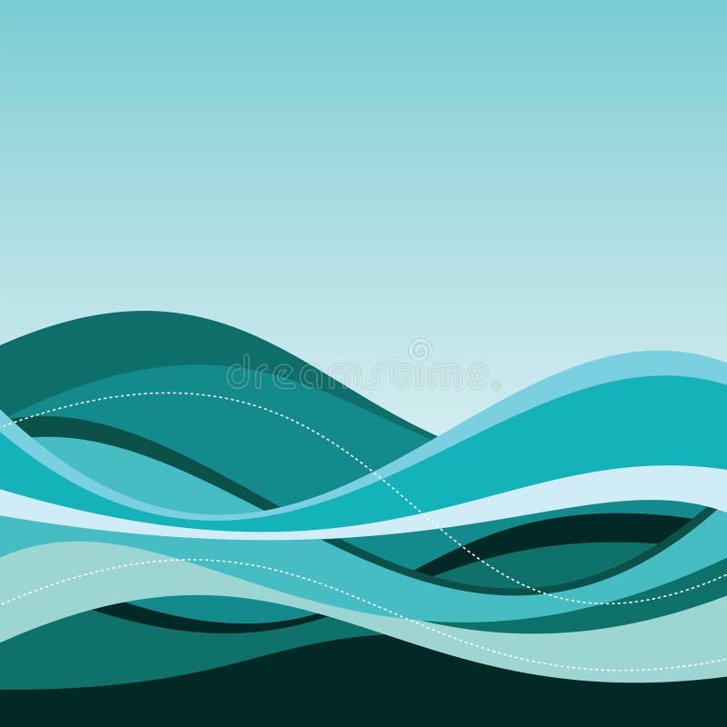 Seamless Ocean, Sea, Water Waves Vector Stock Vector - Illustration of ... Seamless Ocean, Sea, Water Waves Vector Stock Vector - Illustration of ...
