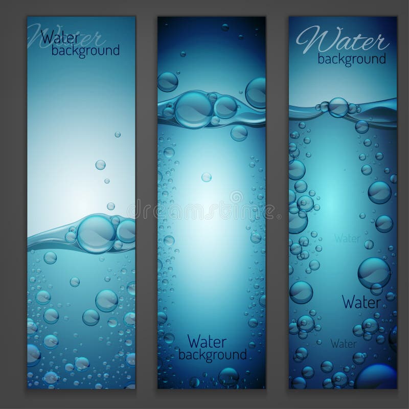 Water Wave Banners stock vector. Illustration of background - 81121634