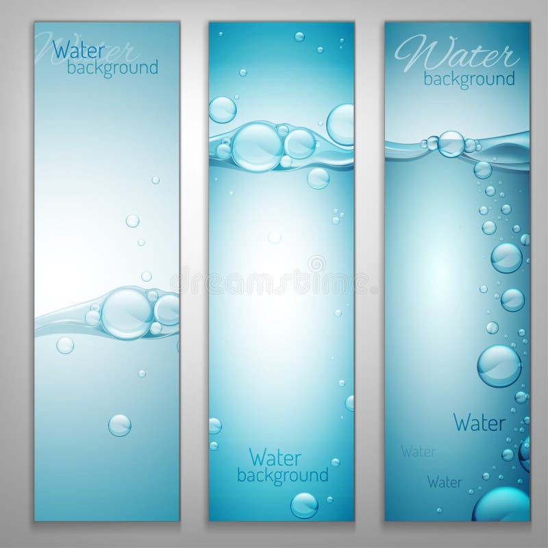 Water Wave Banners stock vector. Illustration of background - 81121634