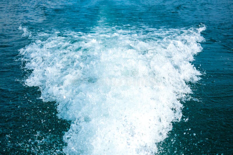 Water wave behind the boat stock photo. Image of landscape - 47393572