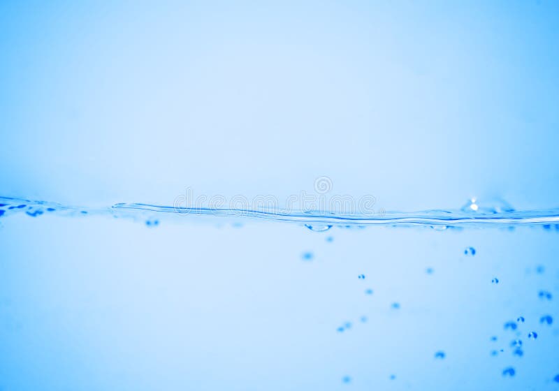 Water Wave with Bubbles on a White Stock Photo - Image of refreshing ...