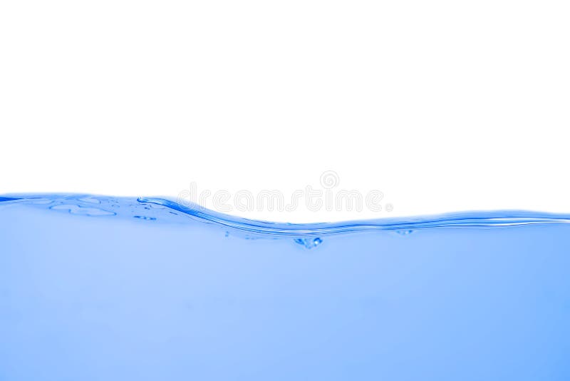 Water Wave with Bubbles on a White Stock Photo - Image of refreshing ...