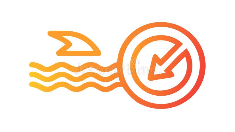 Water Wave Circular Arrow for Fluidity, Vector Design Generative AI ...