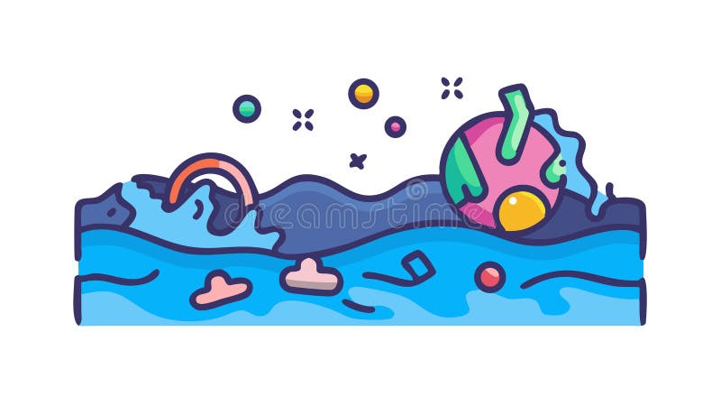 Water Wave Energy Icon. Hydroelectric Power Renewable Source, Vector ...