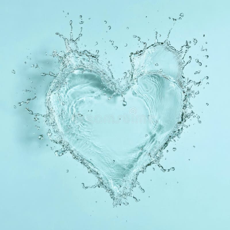 Water Wave Forms Beautiful Shape Heart Stock Photos - Free & Royalty ...