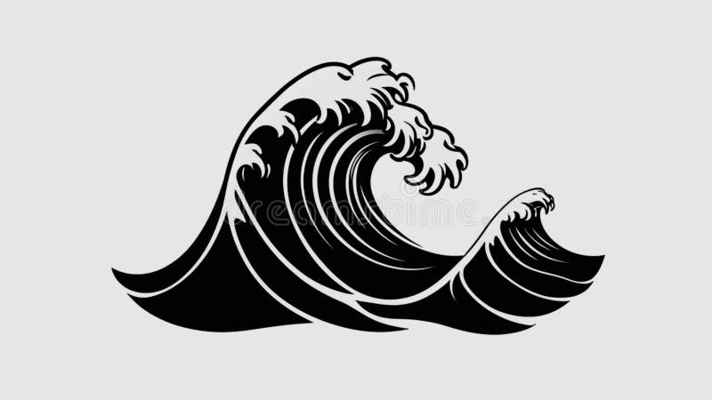 Water Wave Graphic Animation. Alpha Channel Stock Video - Video of ...