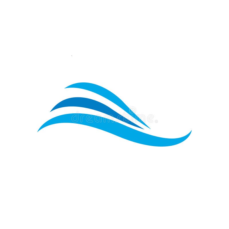 Water Wave Graphic Design Template Vector Isolated Stock Vector ...