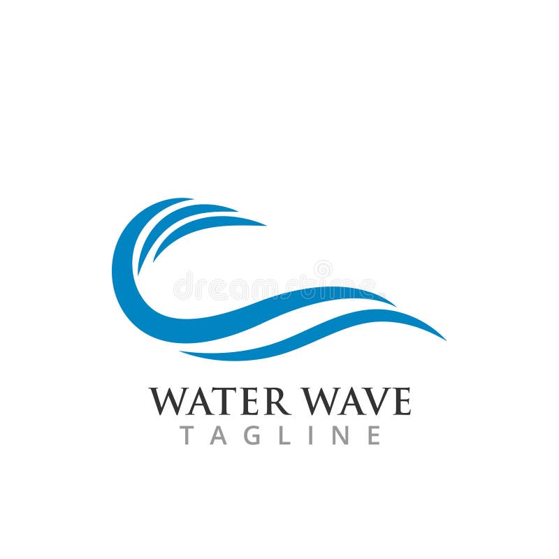 Water Wave Graphic Design Template Vector Stock Vector - Illustration ...