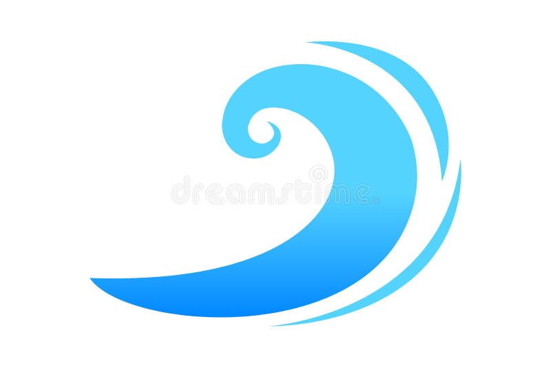 Water Wave Graphic Simple, Ocean Wave Symbol, Aqua Icon Stock Vector ...