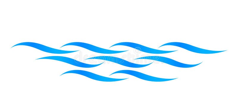 Water Wave Graphic Simple, Ocean Wave Symbol, Aqua Icon Stock Vector ...