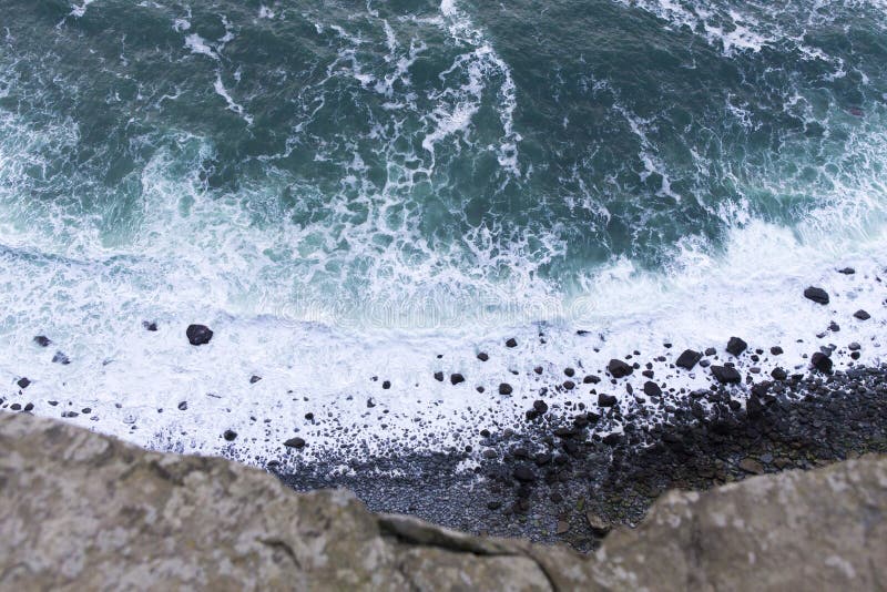 Water Wave Hitting the Shore on Cliff of Moher Stock Photo - Image of ...