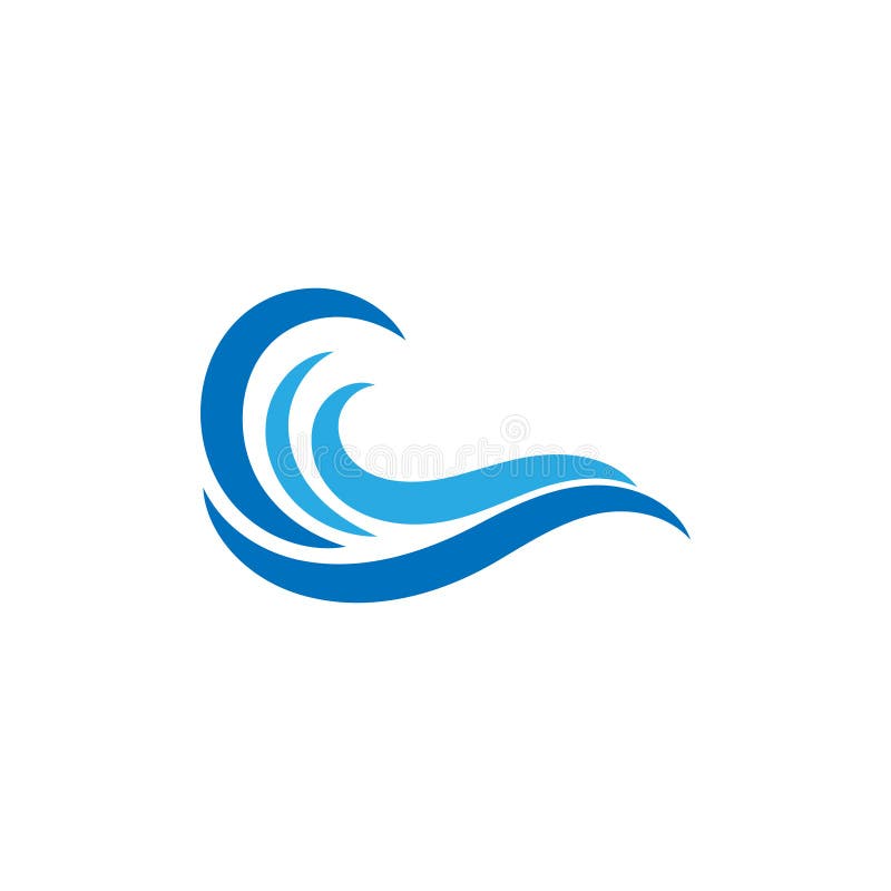 Water Wave Icon Design Template Vector Isolated Illustration Stock ...