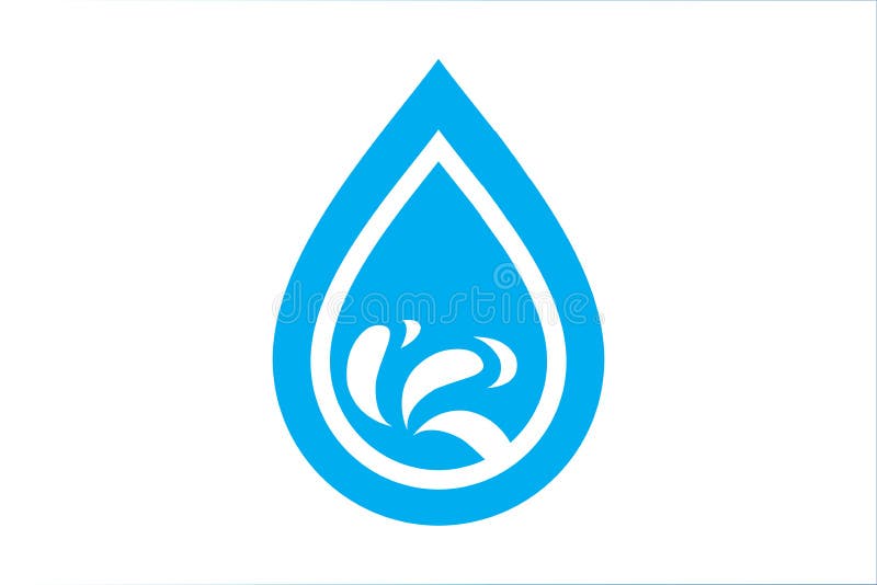 Water Wave Icon. Water Drop Sign Stock Vector - Illustration of weather ...