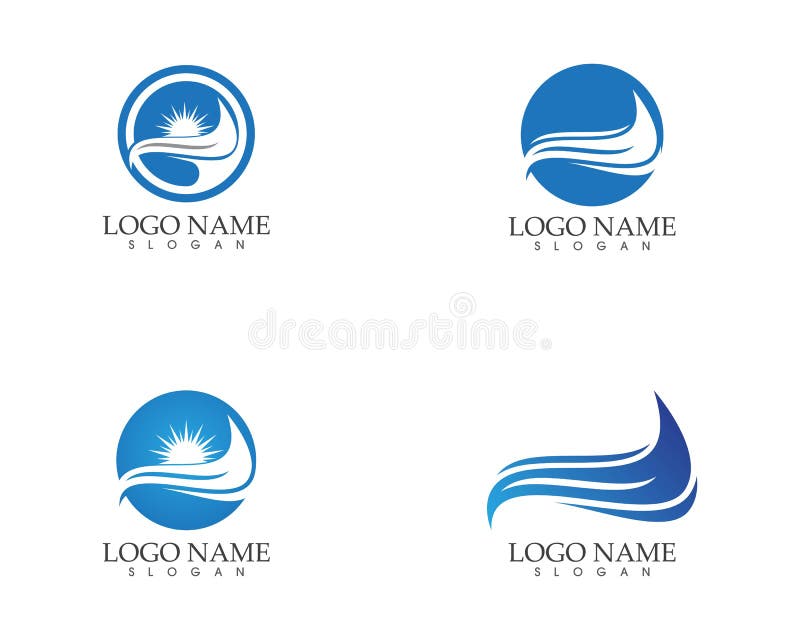 Water Wave Icon Logo Vector Stock Vector - Illustration of style ...