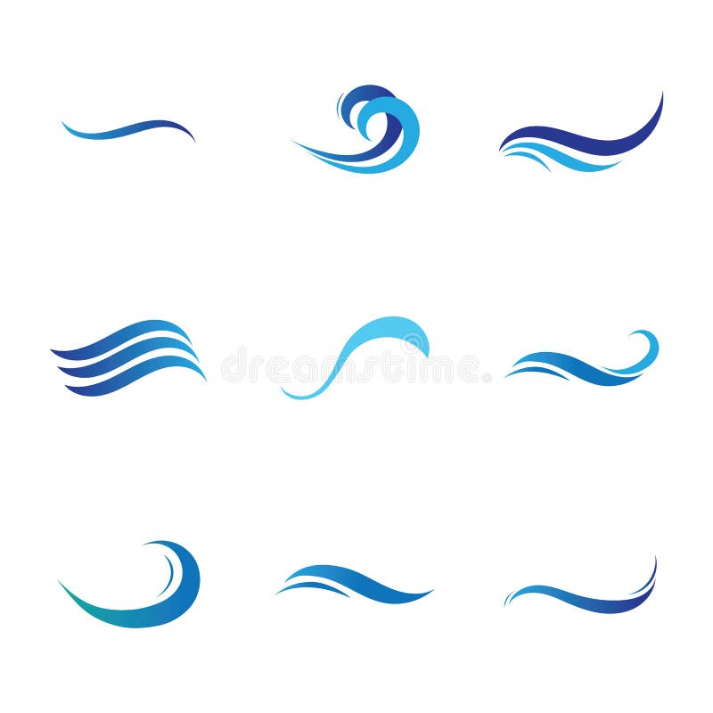 Water wave icon vector stock vector. Illustration of sunshine - 222112395