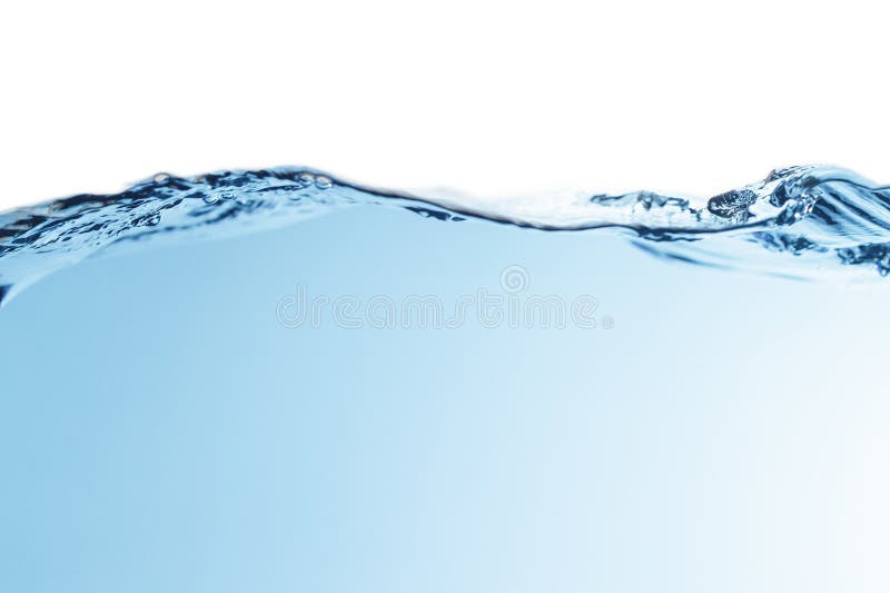 Water Wave Isolated on White Background, Pure Water, Clean Drinking ...