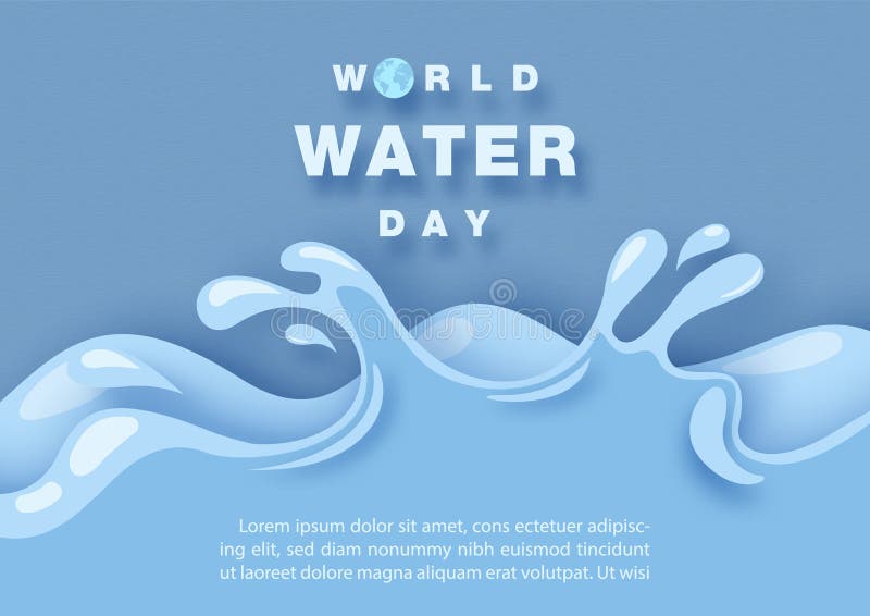 Poster S Campaign of Water Day in Vector Design Stock Vector ...