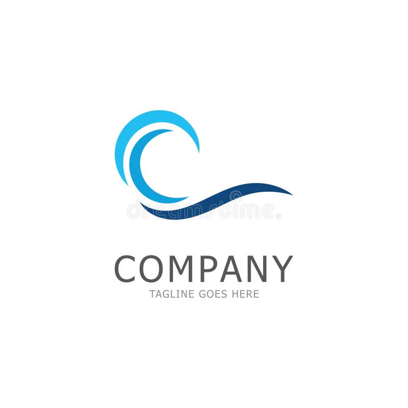 Water Wave Letter C Logo Vector Icon Stock Illustration - Illustration ...