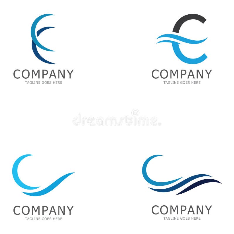 Water Wave Letter C Logo Vector Icon Stock Illustration - Illustration ...
