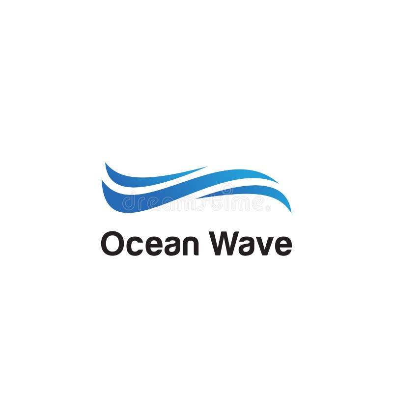 Water Wave Logo Design Related To Ocean or Sea Stock Vector ...