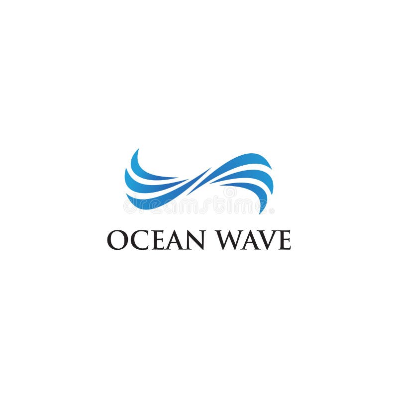 Water Wave Logo Design Related To Ocean or Sea Stock Vector ...