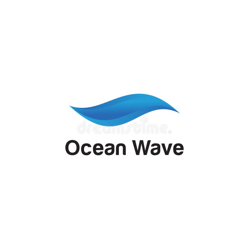 Water Wave Logo Design Related To Ocean or Sea Stock Vector ...