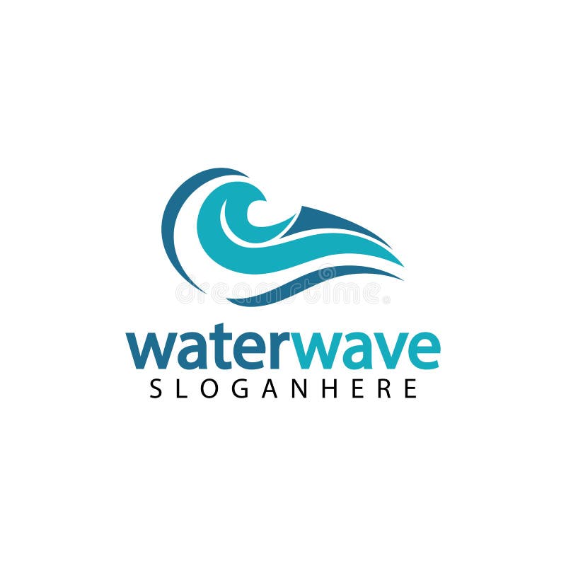 Water Wave Logo Design Template Stock Vector - Illustration of concept ...