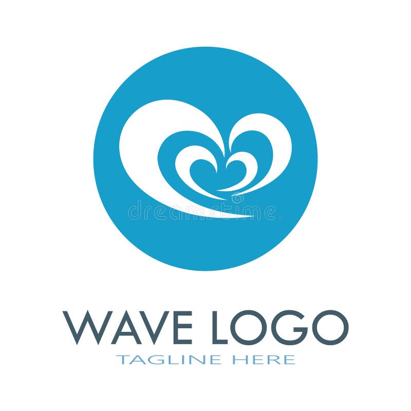 Water Wave Logo Design Template Stock Vector - Illustration of water ...