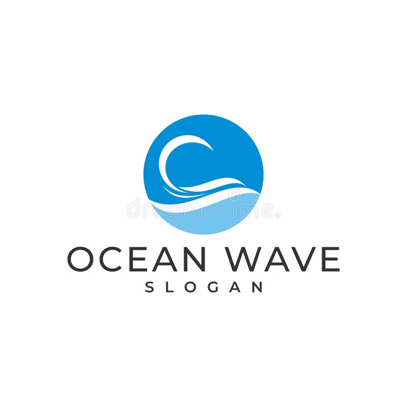 Water wave logo stock vector. Illustration of design - 263445278