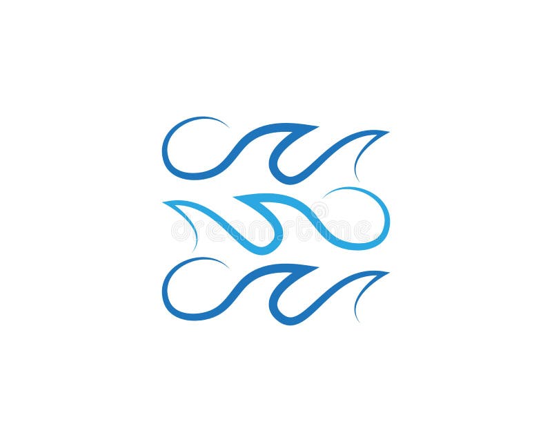 Wave Logo Vector Template Icon Symbol Logo Vector Template Stock Vector ...