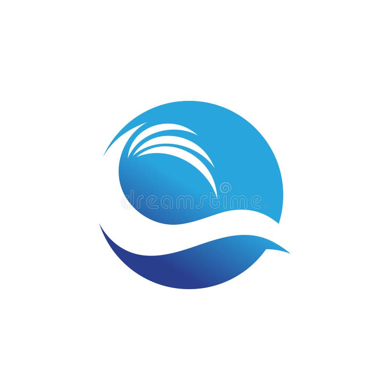 Water Wave Logo Vector and Symbol Template Stock Vector - Illustration ...