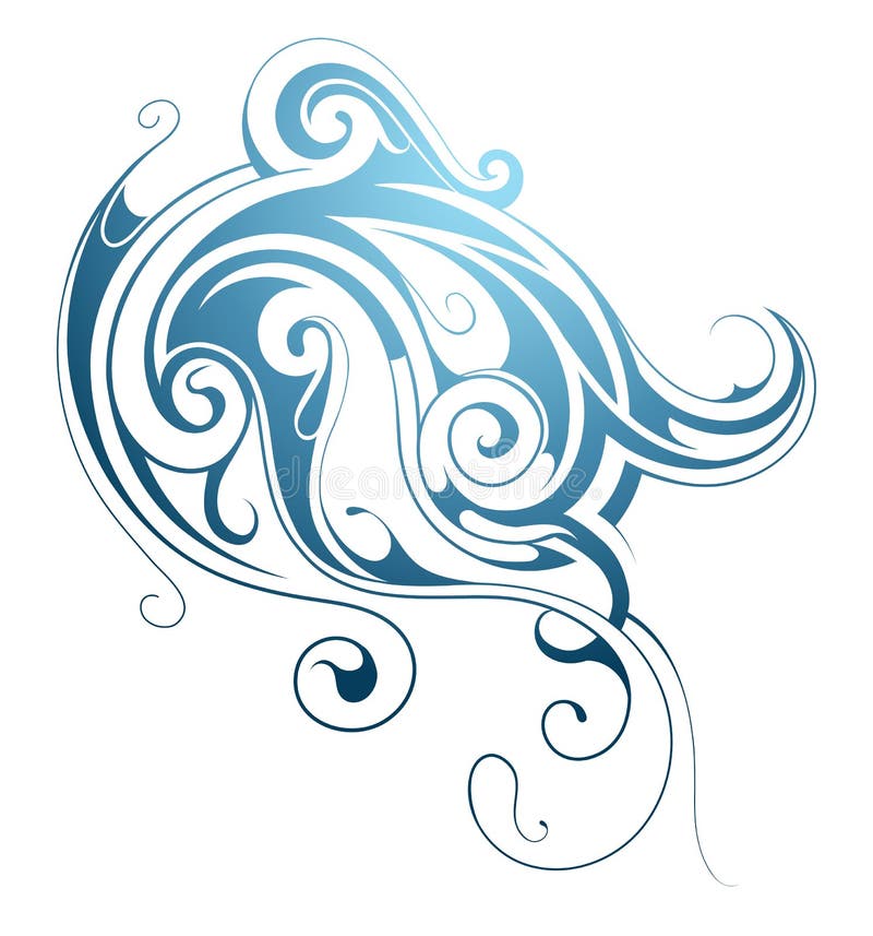 Water Splash Tribal Wave Stock Illustrations – 260 Water Splash Tribal ...