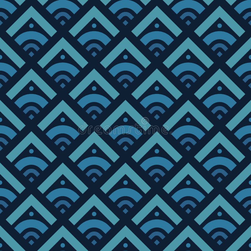 Water Wave Pattern Background Square and Curved Corners Stock Vector ...